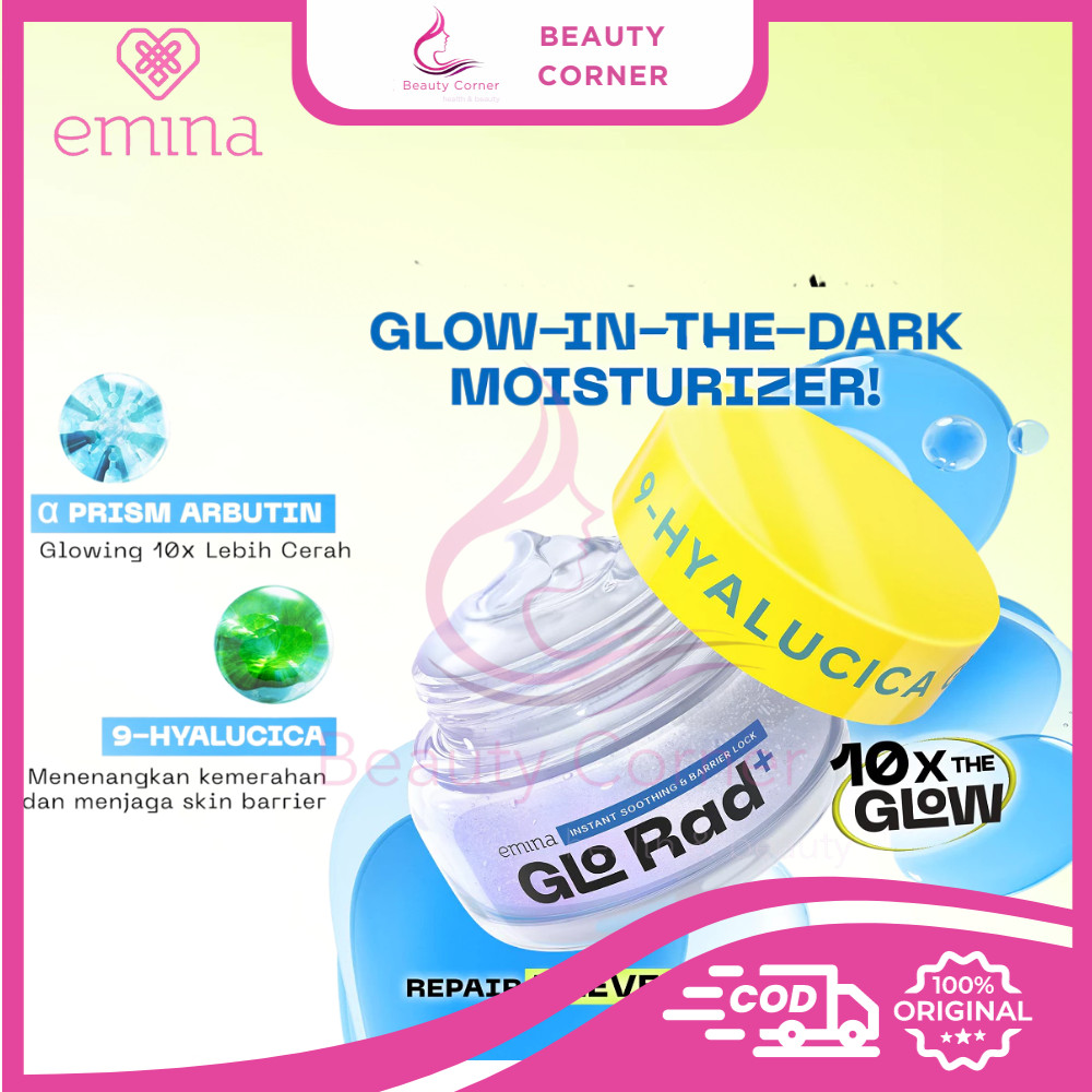 Jual Emina GloRad+ 9-Hyalucica Glow Moisture Gel - 50ml | Shopee Indonesia