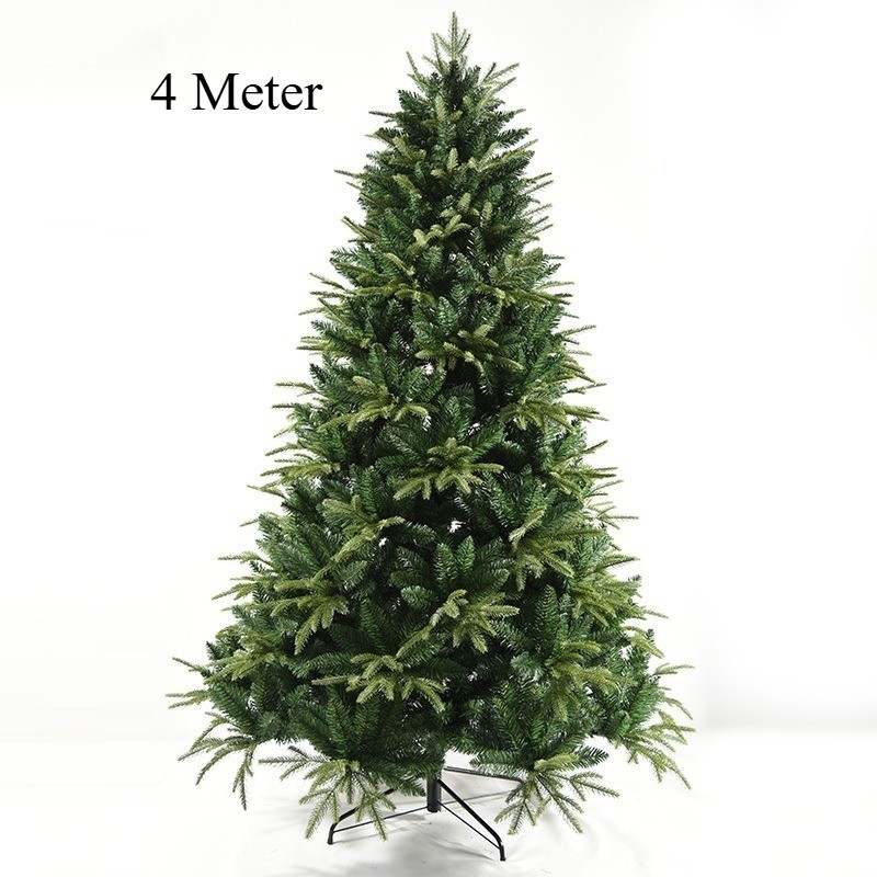 Jual 4 Meter Pohon Terang Natal Cemara Hijau PE+PVC 13feet Model Baru ...