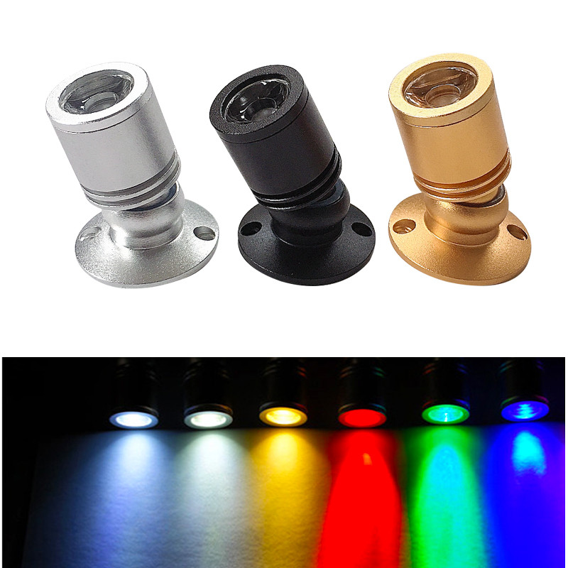 Jual LED Cabinet Mini Spot Light 1W 3W 110V 220V Downlight 12V DC ...