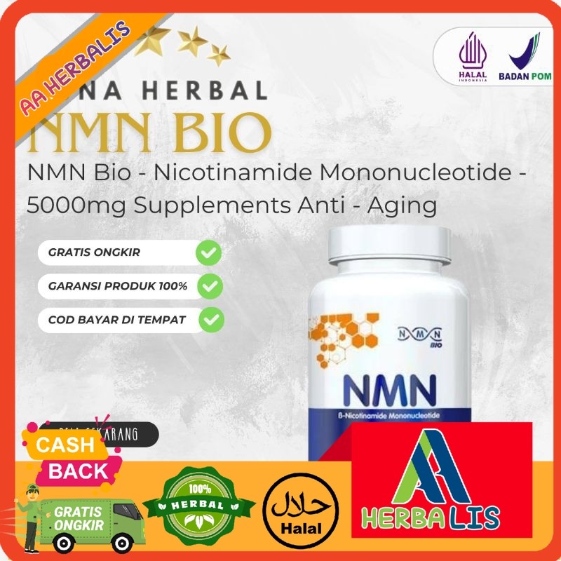 Jual NMN Bio B - Nicotinamide Mononucleotode - 500mg Anti-Aging & NAD+ 30 Capsul NMN MAX , NMN ...