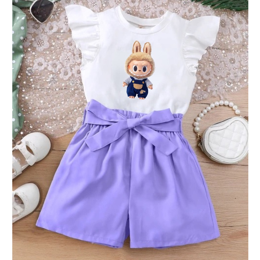 Jual TJ SETELAN ANAK PEREMPUAN LABUBU PITA DTF PRINTING (SNI) | Shopee ...