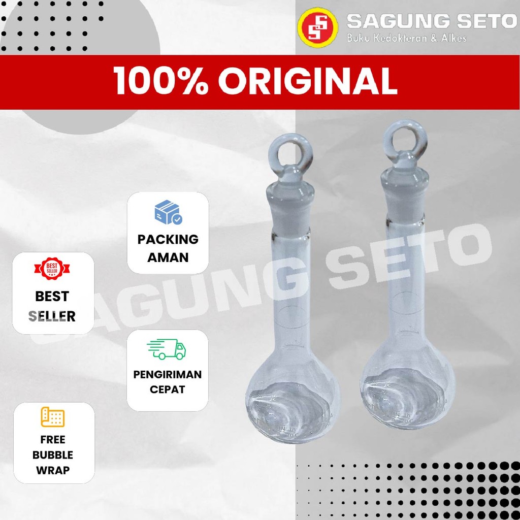 Jual LABU UKUR KACA LABORATORIUM 25ML ONEMED - VOLUMETRIC FLASK | Shopee Indonesia