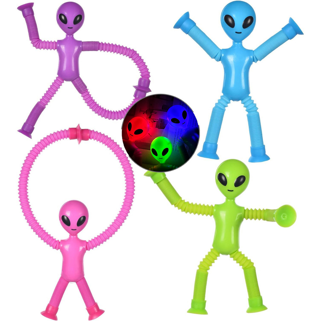 Jual 4pcs extraterrestrial versatile shape telescopic tube toy fun ...