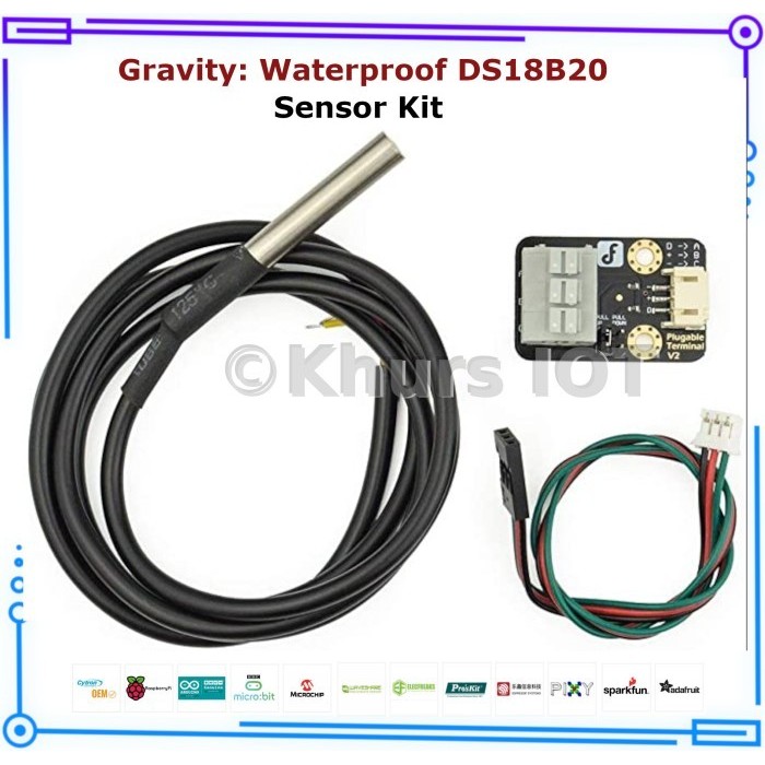 Jual JS99 DFRobot : Waterproof DS18B20 Digital temperature sensor Kit | Shopee Indonesia