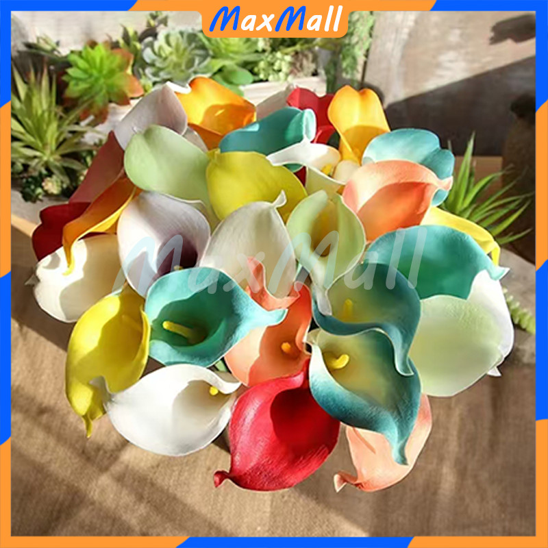 Jual Bunga Calla Lily Bahan Latex Bunga Lili Bahan Latex Plastik Bunga ...