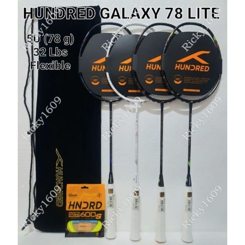 Jual RAKET BADMINTON HUNDRED GALAXY 78 LITE (JAPAN MADE GRAPHITE) HIGH ...