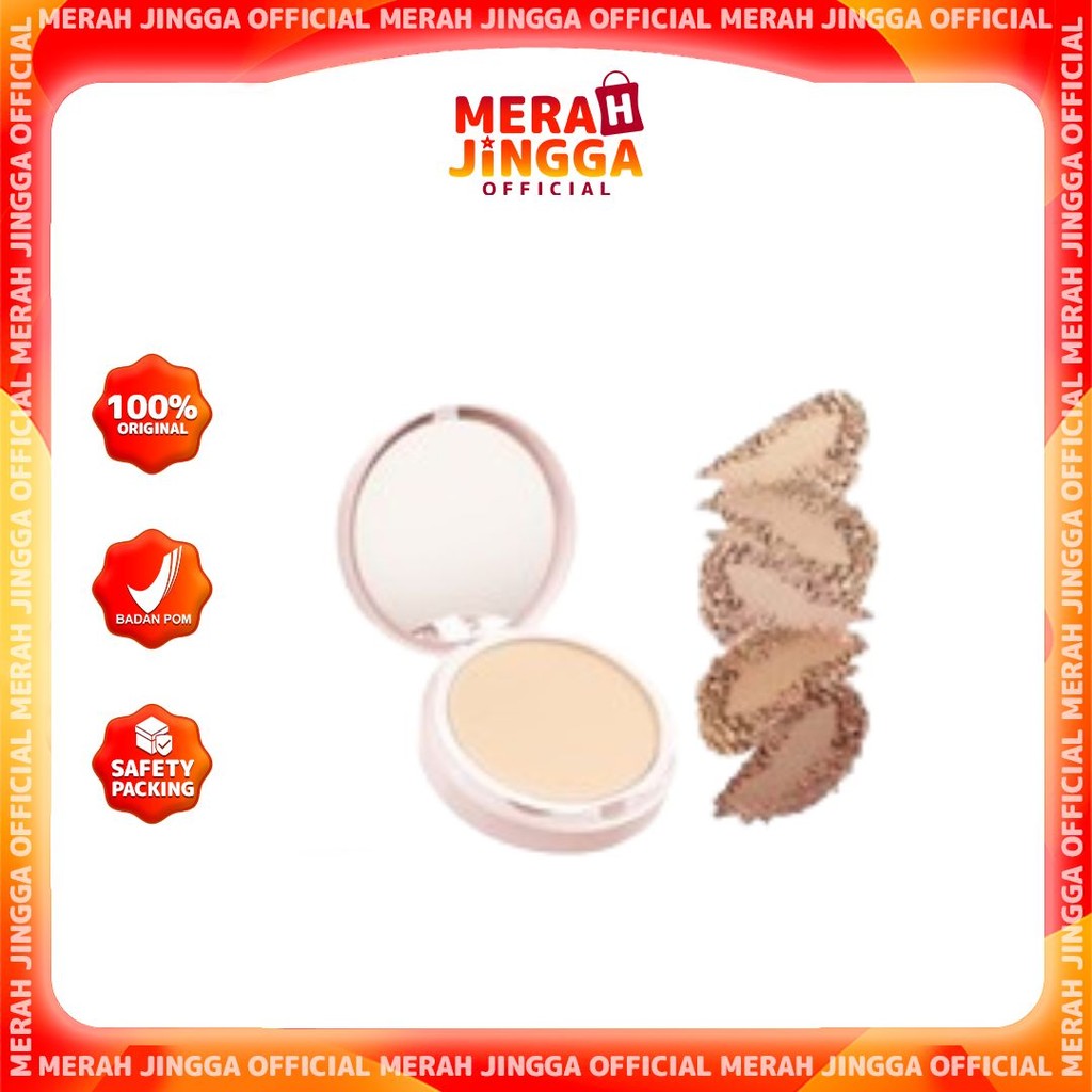 Jual Sea Makeup Acne Cover & Smooth Two Way Cake Pressed Powder | Merah ...