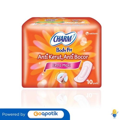 Jual Charm Body Fit Extra Maxi Non Wing Isi 10 Pcs | Shopee Indonesia