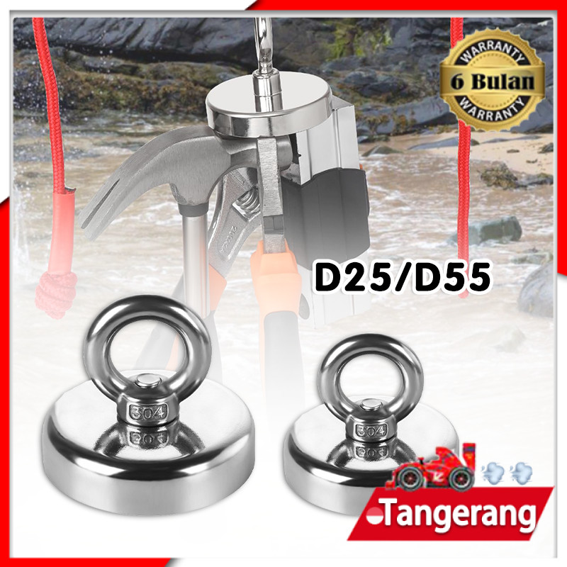 Jual D25 D50 Magnet Kuat Magnet Fishing Magnet Pancing Magnet Bulat ...