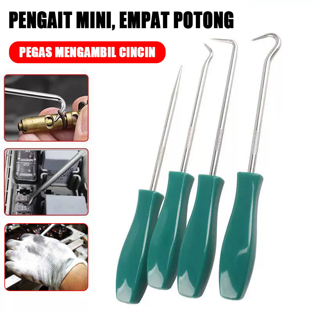 Jual 4 Pcs Set Pick Hook Alat Obeng Cungkil Kait Congkel Seal Gasket O ...