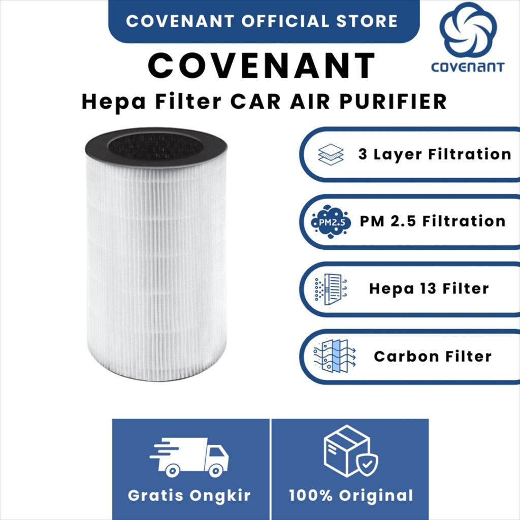 Jual Covenant HEPA Filter Car Air Purifier CAP02 | Shopee Indonesia