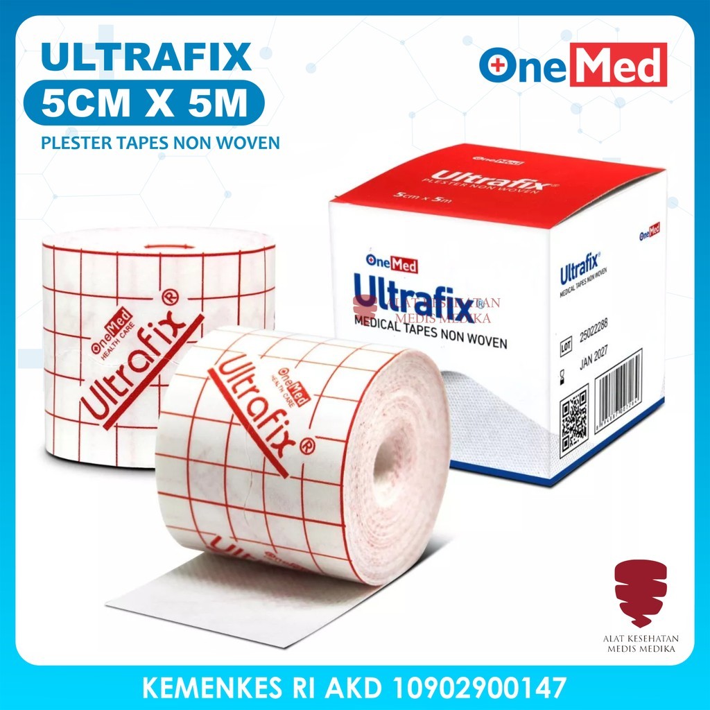 Jual Plester Ultrafix 5cmx5m Onemed Perban Penutup Luka Non Woven Roll ...