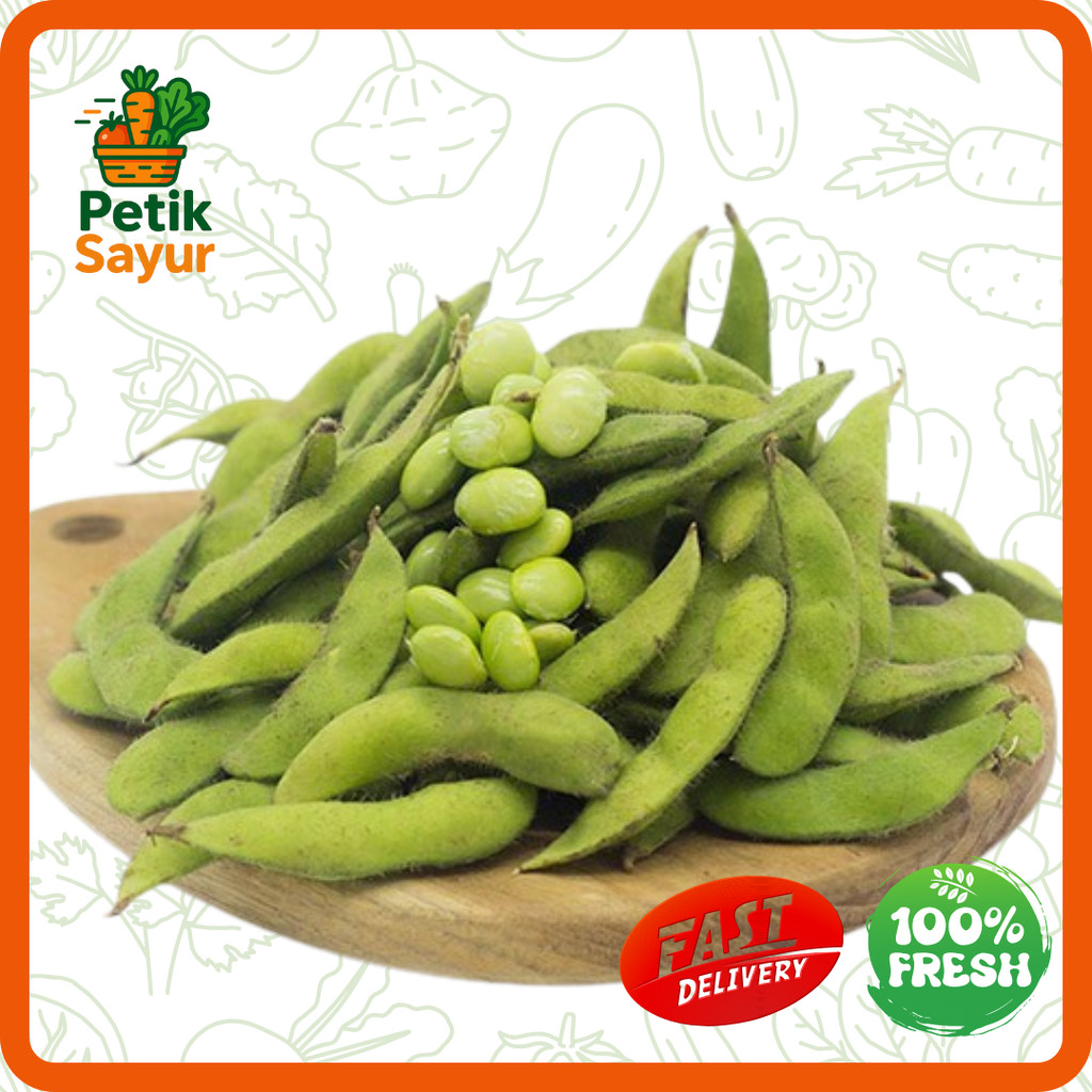 Jual Edamame Konvensional 500 gram PetikSayur | Shopee Indonesia
