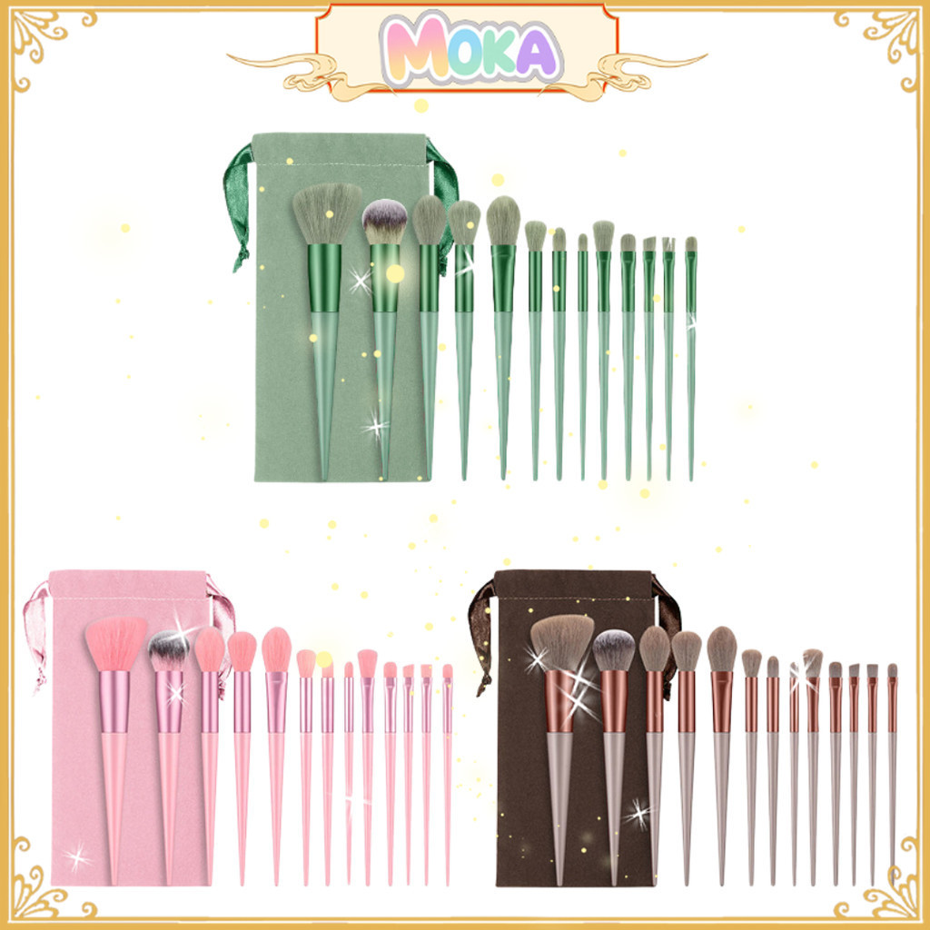 Jual MOKA Set Kuas Make Up Beauty Brush Isi 8 Pcs Dan 13 Pcs Macam ...