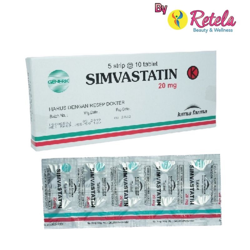 Jual SIMVASTATIN 20MG 1 STRIP 10 TABLET KIMIA FARMA | Shopee Indonesia
