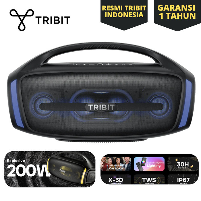 Jual Tribit StormBox Blast 2 Bluetooth Speaker Karaoke Boombox 200W ...