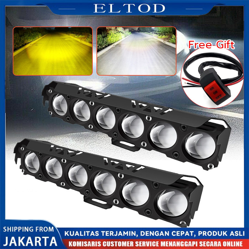 Jual Lampu tembak Motor Mobil LED Laser D2 D3 transformer 2 Warna Putih ...