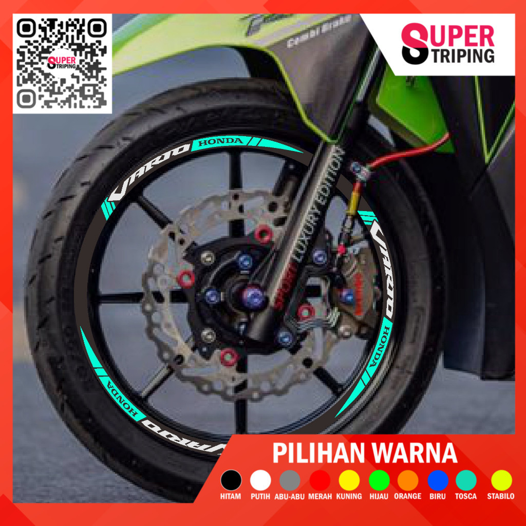Jual Stiker Cutting Velg Motor Honda Vario Led Old New 125 150 R14 Var ...