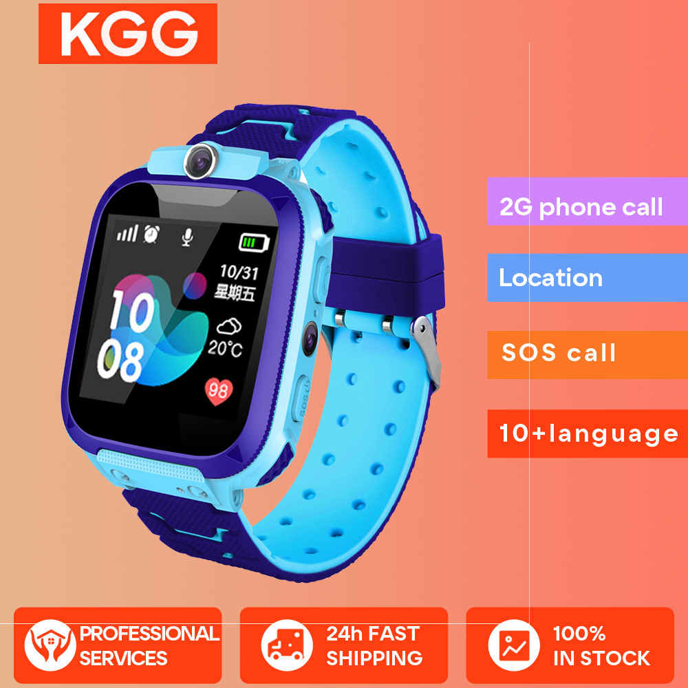 Jual KGG 2G Kids Smart Watch SOS Call Remote Call Back LBS Location Children Smartwatch with ...