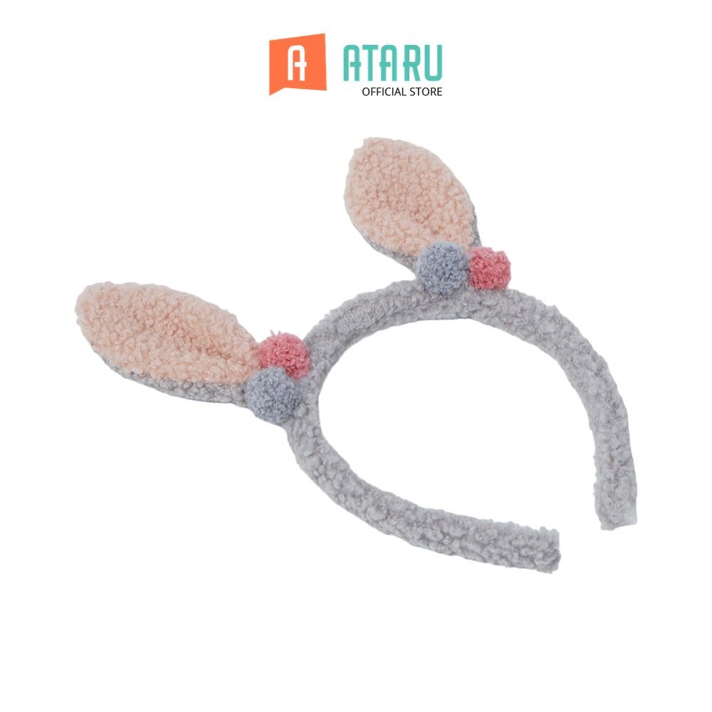 Jual Ataru Bando Bunny - Pink/Grey Headband Aksesoris Rambut Bandana ...