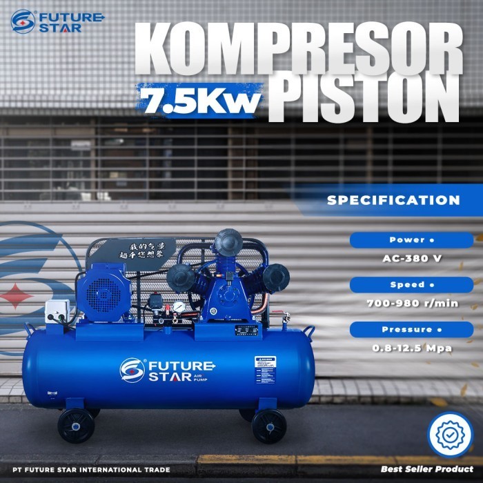 Jual KOMPRESOR ANGIN/PISTON KOMPRESOR/KOMPRESOR ANGIN LISTRIK 10HP W-0. ...
