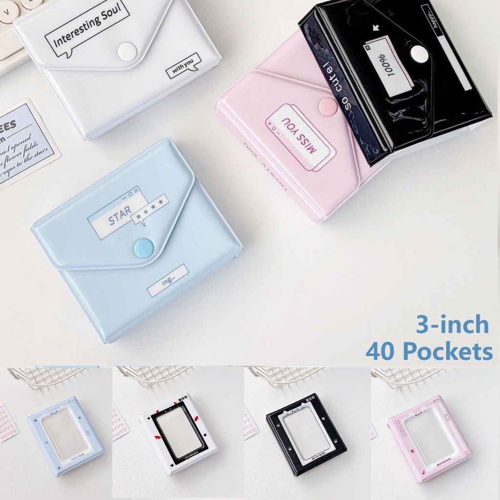 Jual Hollow Out 32 Pockets Photo Album Creative 3Inch PP Envelope Card ...