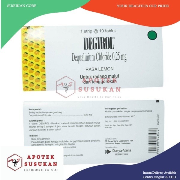 Jual DEGIROL LOZENGES 1 STRIP 10 TABLET | Shopee Indonesia