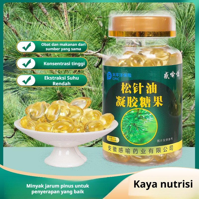 Jual 【COD 100%ORI】Pine Needle Oil Softgel Capsules/Pine Needle Oil ...