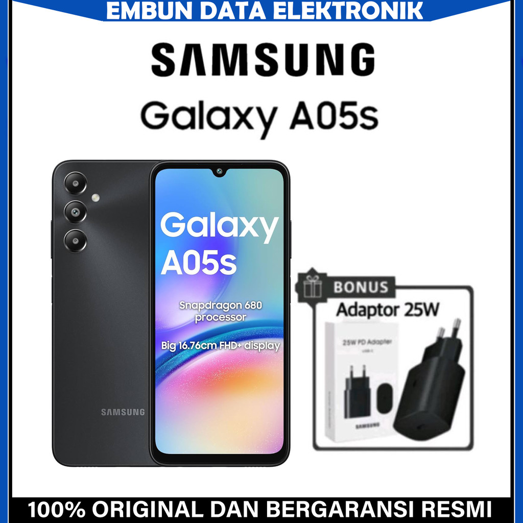 Jual HP Samsung A05S Ram 6/128 GB - Batere 5000 mAh - Snapdragon 680 ...