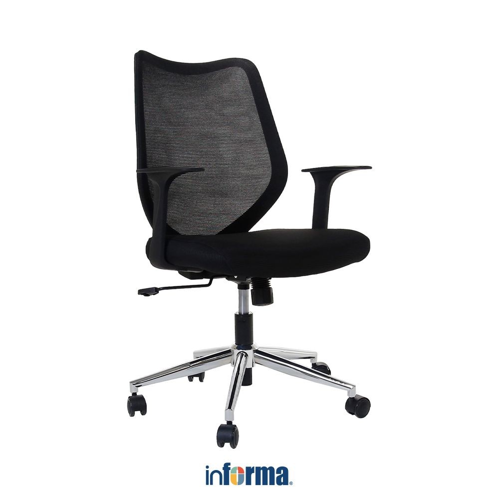 Jual Informa G Kenedy Kursi Kantor Sandaran Rendah - Hitam Tempat Duduk ...