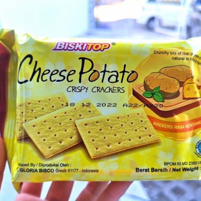 Jual Biskitop Cheese Potato Crispy Chackers 50gr /Cheese Crackers ...
