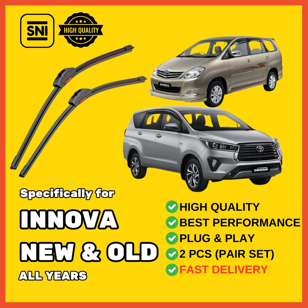 Jual Wiper Mobil Innova ALL SERIES & YEARS Semua Seri Tahun Kaca Wiper ...