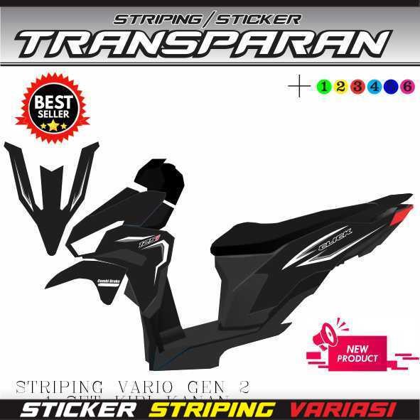 Jual STIKER STRIPING TRANSPARAN VARIO 125 NEW 2023 DESAIGN LIST SIMPLE VARIASI TERBARU VARIO GEN ...