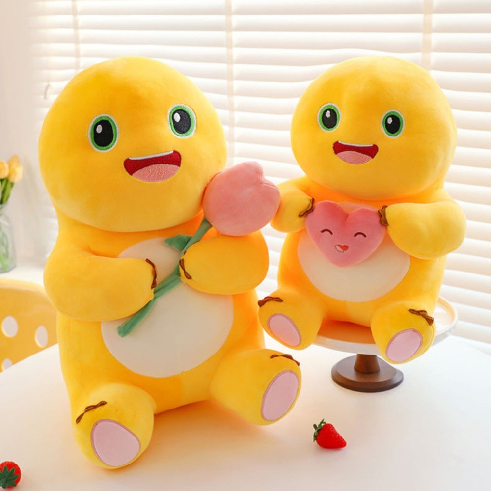 Jual Milk Dragon Nailong Dragon Plush Toys With Heart And Flower Soft ...