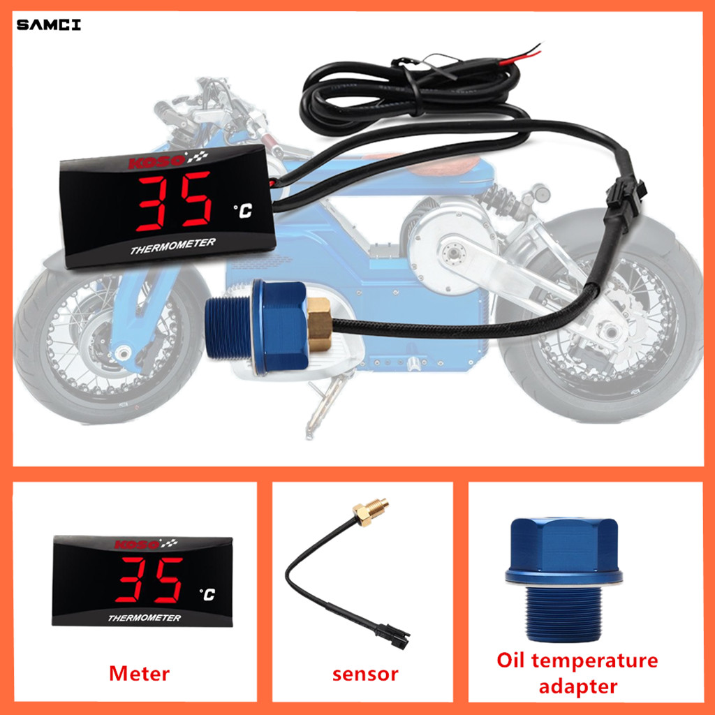 Jual KOSO Oil Temperature Gauge Motorcycle Universal Oil Temperature ...