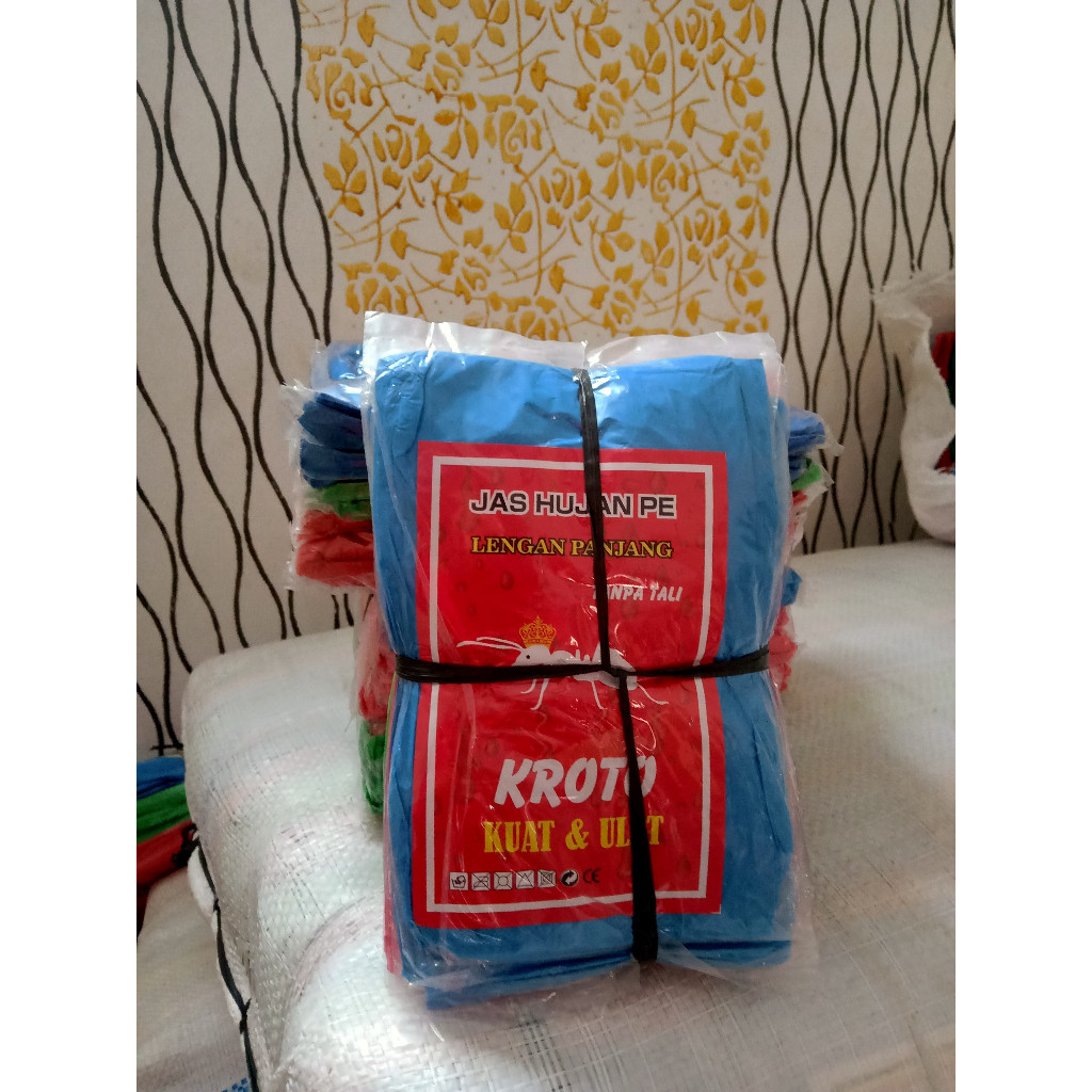 Jual Jas Hujan Plastik model ponco Isi 12 ketebalan 1,5/Jas Hujan Plastik Dn Collection 97 ...