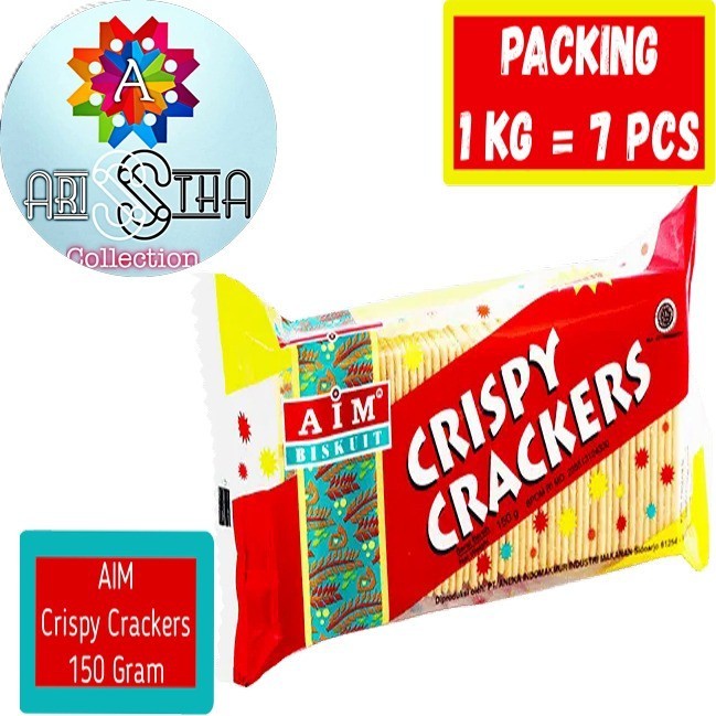 Jual AIM Crispy Crackers 150 Gram . Biskuit Renyah AIM 150 Gram PUSAT ...