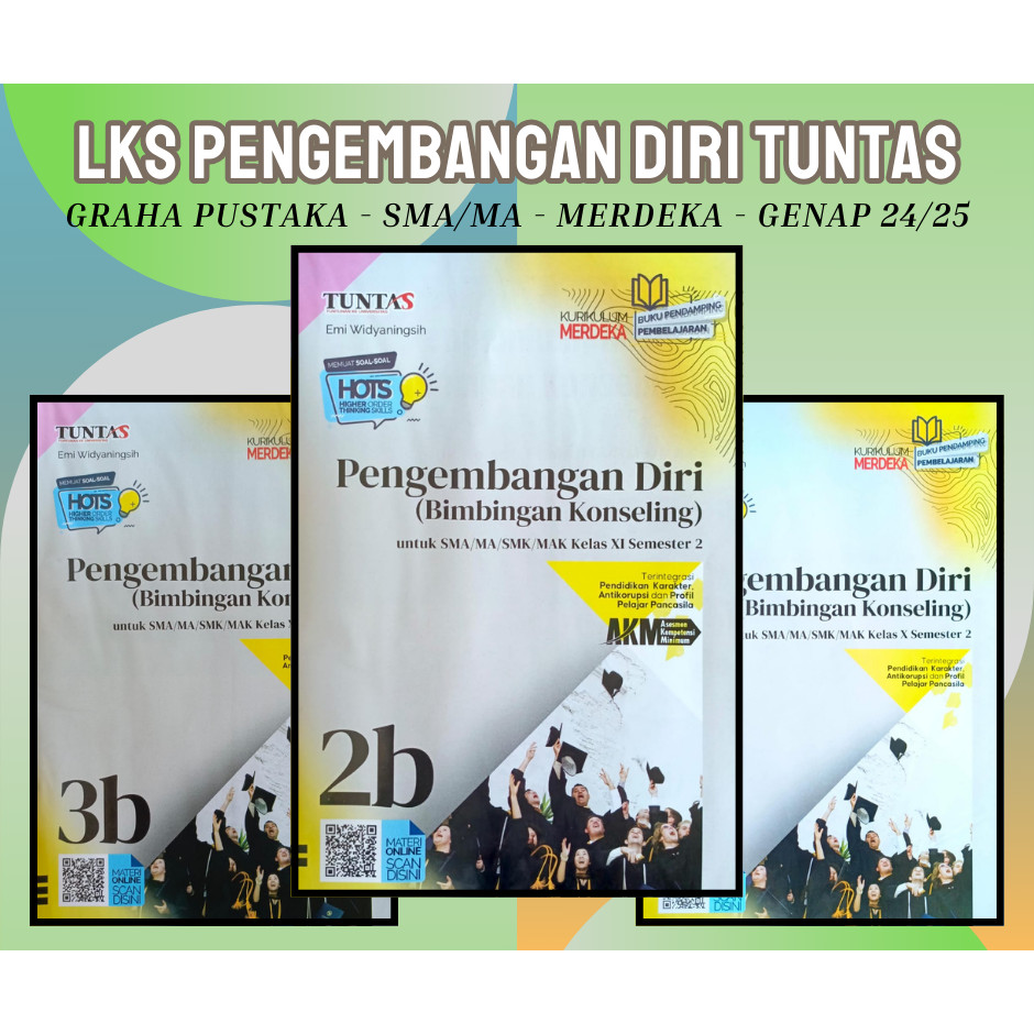 Jual Buku LKS Pengembangan Diri Tuntas Graha Pustaka SMA MA Kelas 10 11 12 Merdeka Genap 2024 ...