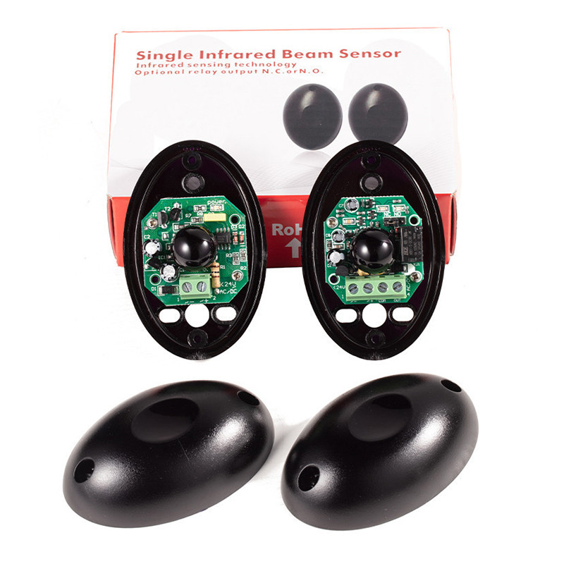 Jual 12~24V DC/AC Waterproof Photocell Infrared Beam Sensor Detector ...