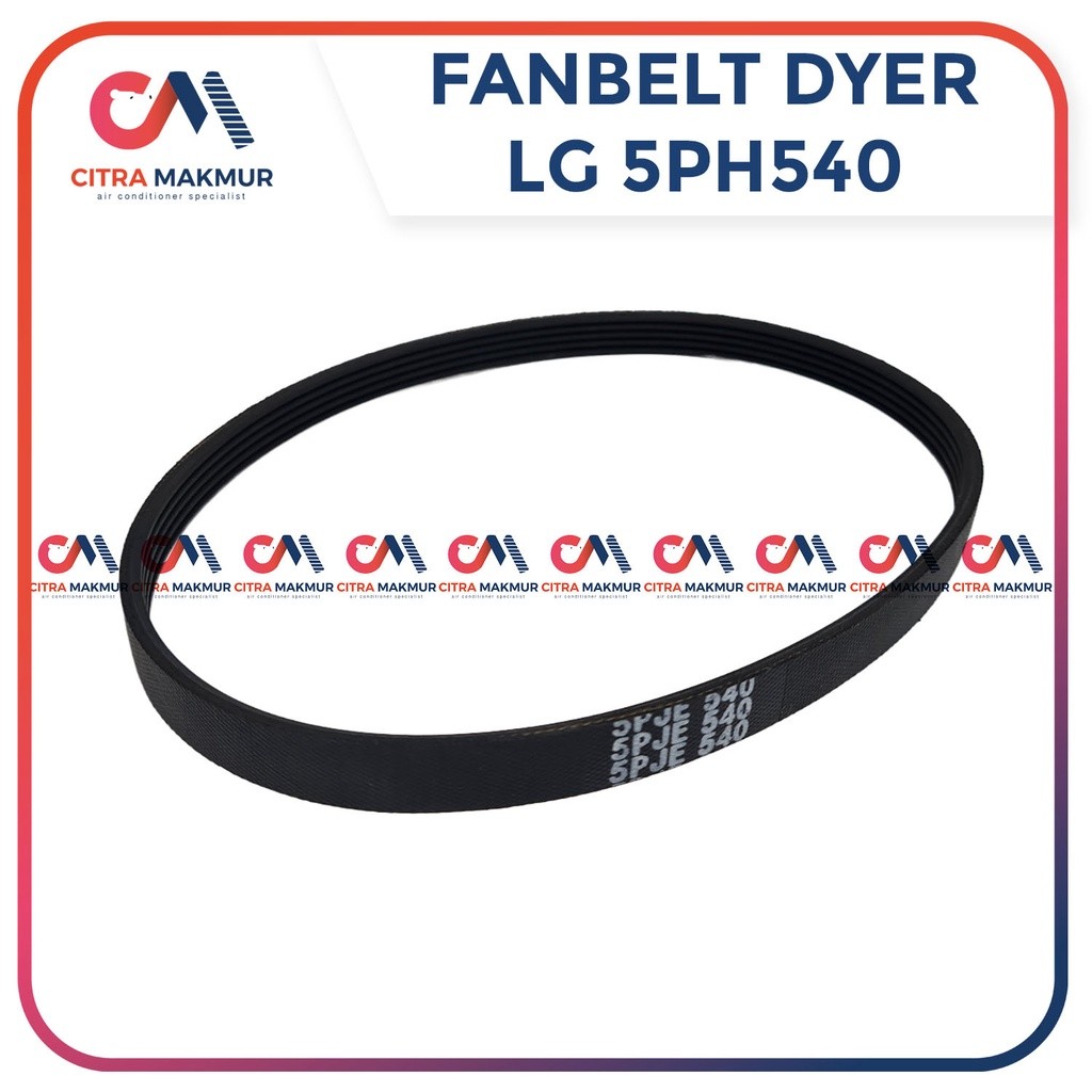 Jual Fanbelt mesin cuci 5pje540 Front Top Loading Aqua Electrolux 1 ...