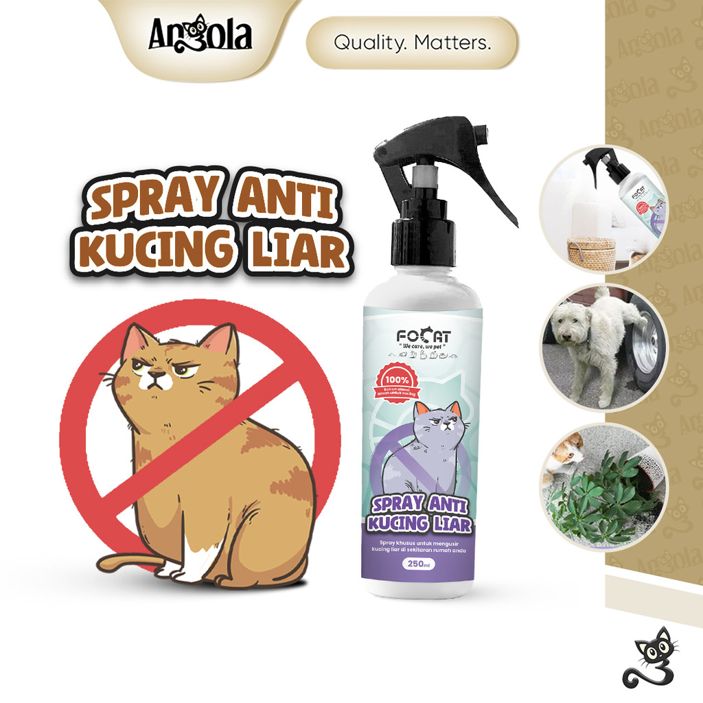 Jual ANGOLA Spray Pengusir Kucing Anjing / Pet Repellent Spray N30 ...