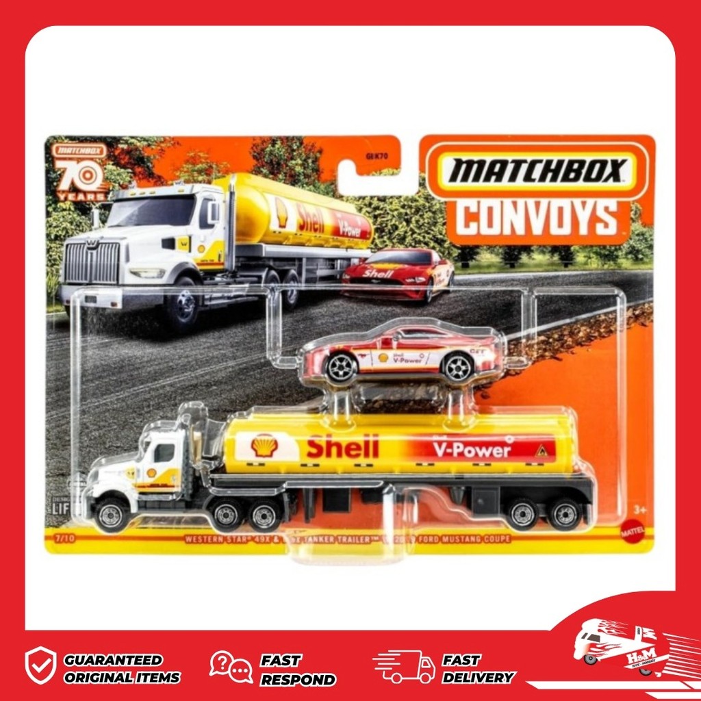 Jual Matchbox Convoys Western Star 49X & MBX Tanker Trailer & 2019 Ford ...