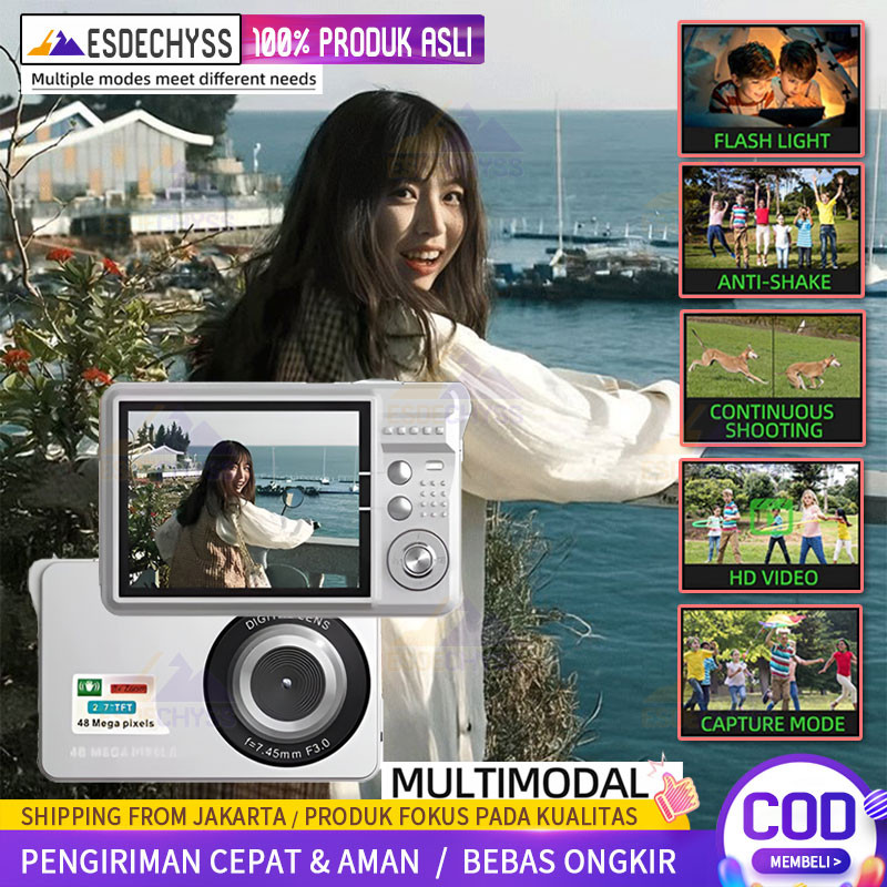 Jual Kamera pocket 48mp pocket digital camera full set digital camera digicam kamera digital ...