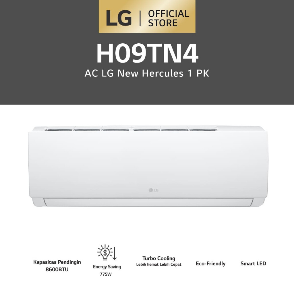Jual LG Air Conditioner / AC 1PK - New Hercules 2024 - Turbo Cooling ...