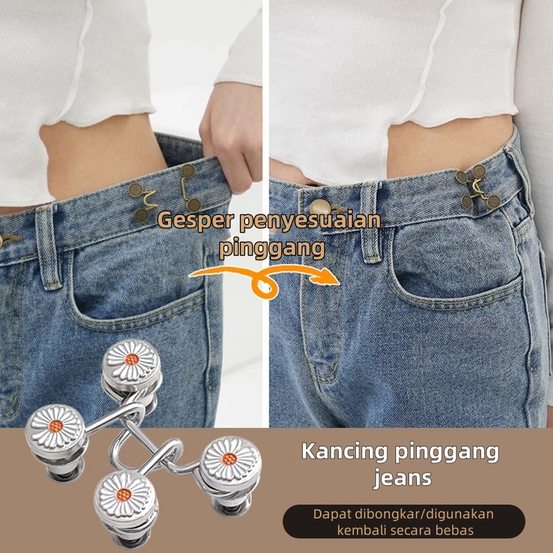 Jual Kancing pinggang jeans/pinggang celana yang dapat disesuaikan dan ...