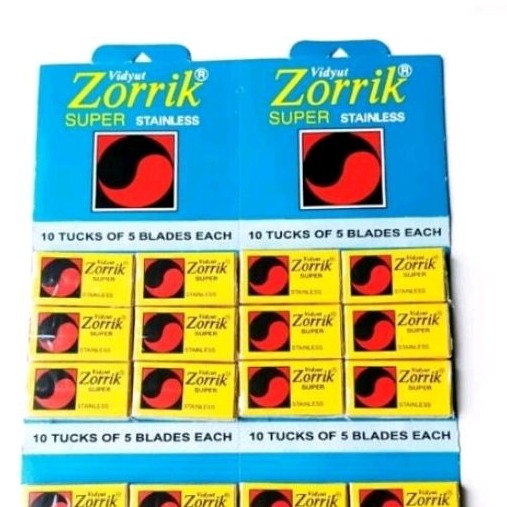 Jual GROSIR 10 KOTAK SILET ZORIK ORI SUPER TAJAM | Shopee Indonesia