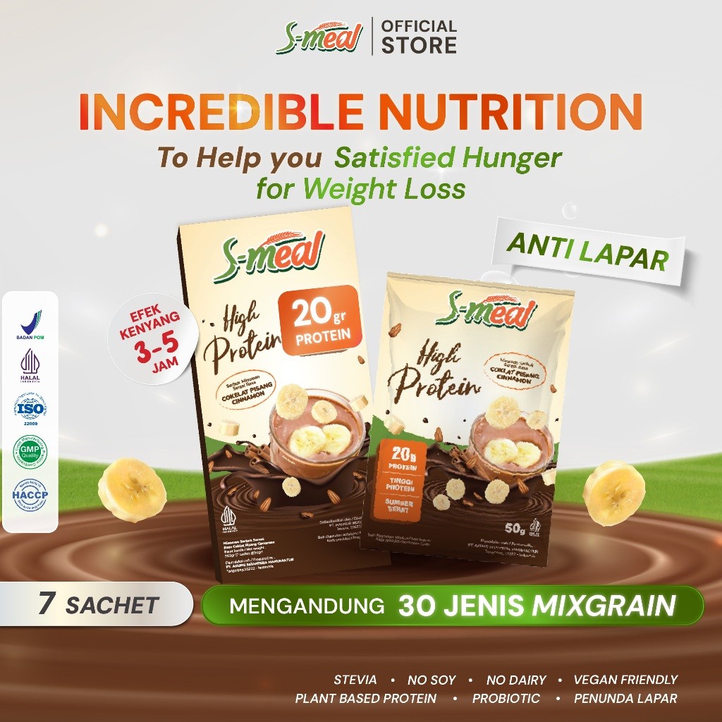 Jual S Meal By Slimsure Meal Replacement Rasa Coklat Pisang Pengganti ...