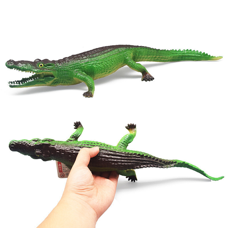 Jual SYARIAH TOYS MAINAN MINIATUR BUAYA KARET CROCODILE RUBBER CIT CIT ...