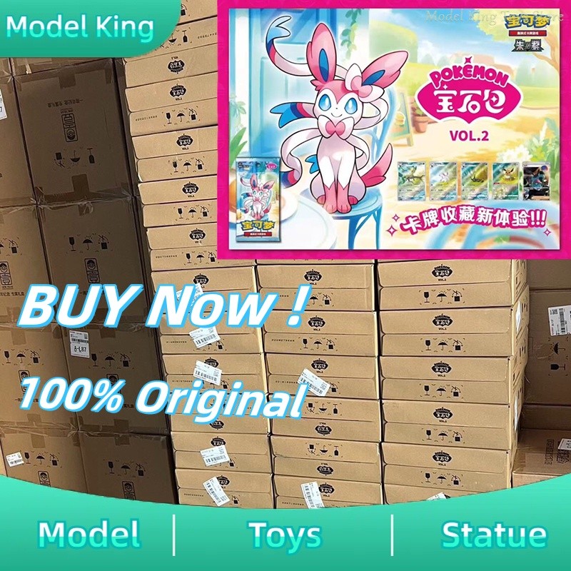 Jual Original 20 pcs Pokemon Cards Gem Pack Vol.2 TCG Eevee Album ...