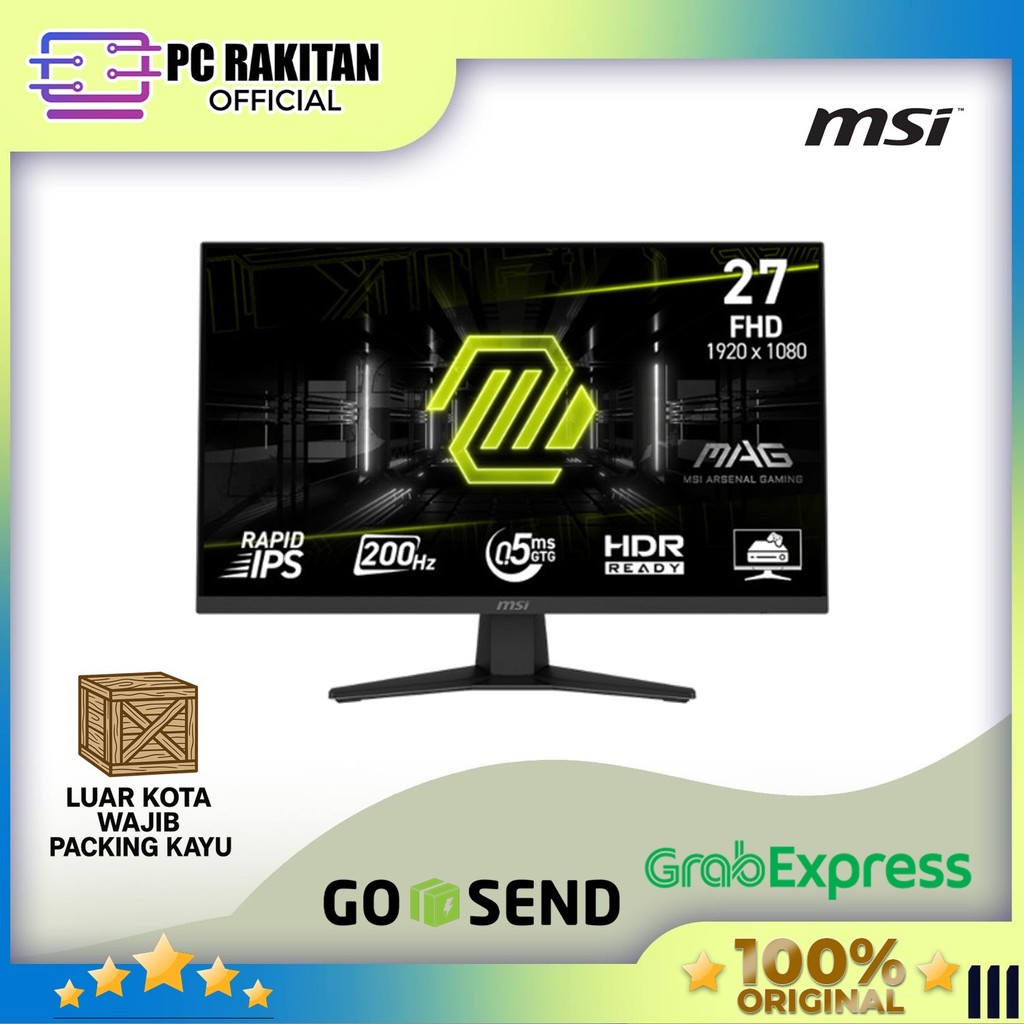 Jual MSI GAMING MONITOR 27 INCH MAG 274F / MAG274F RAPID IPS FHD 1080P ...